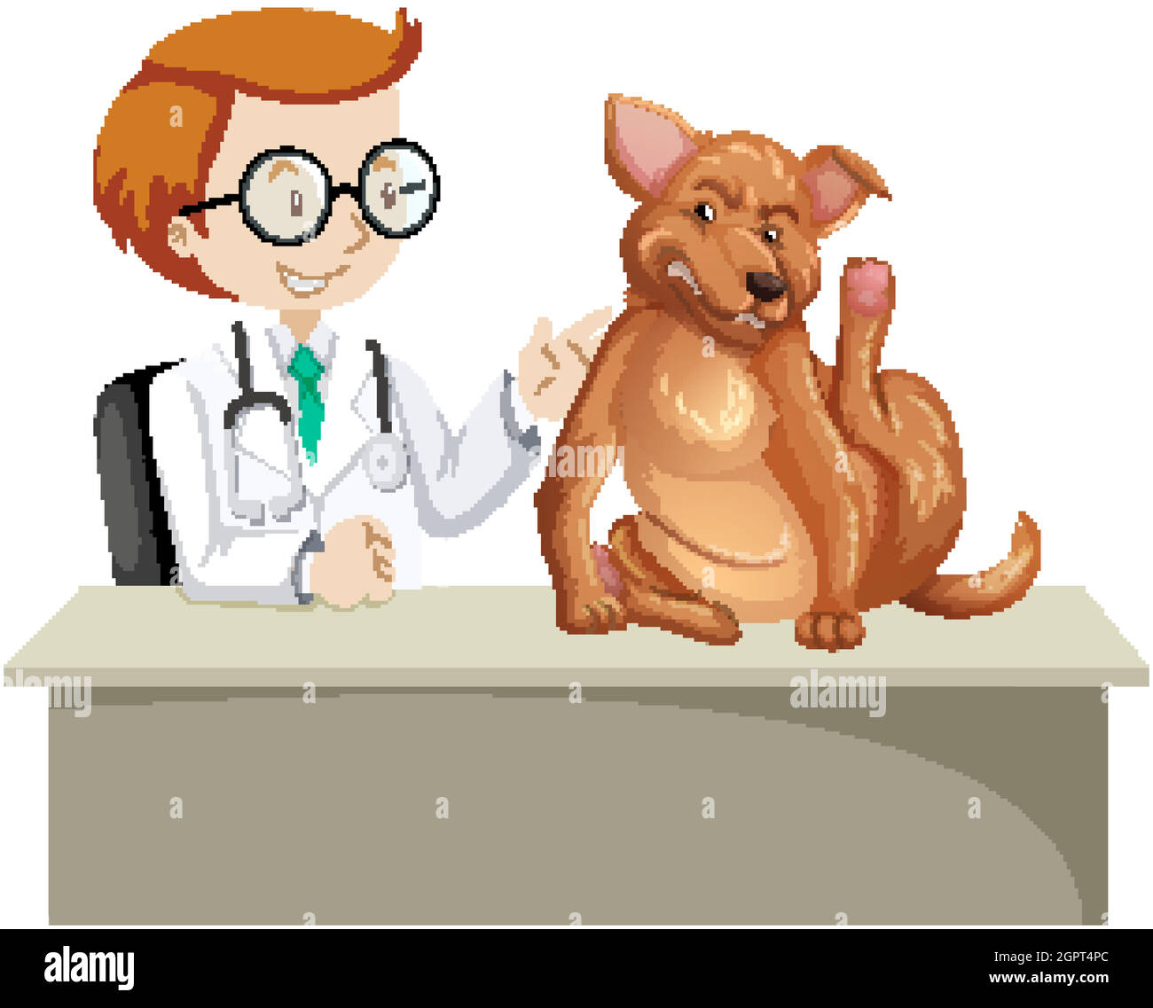 Sick Dog Stock Vector Images - Alamy