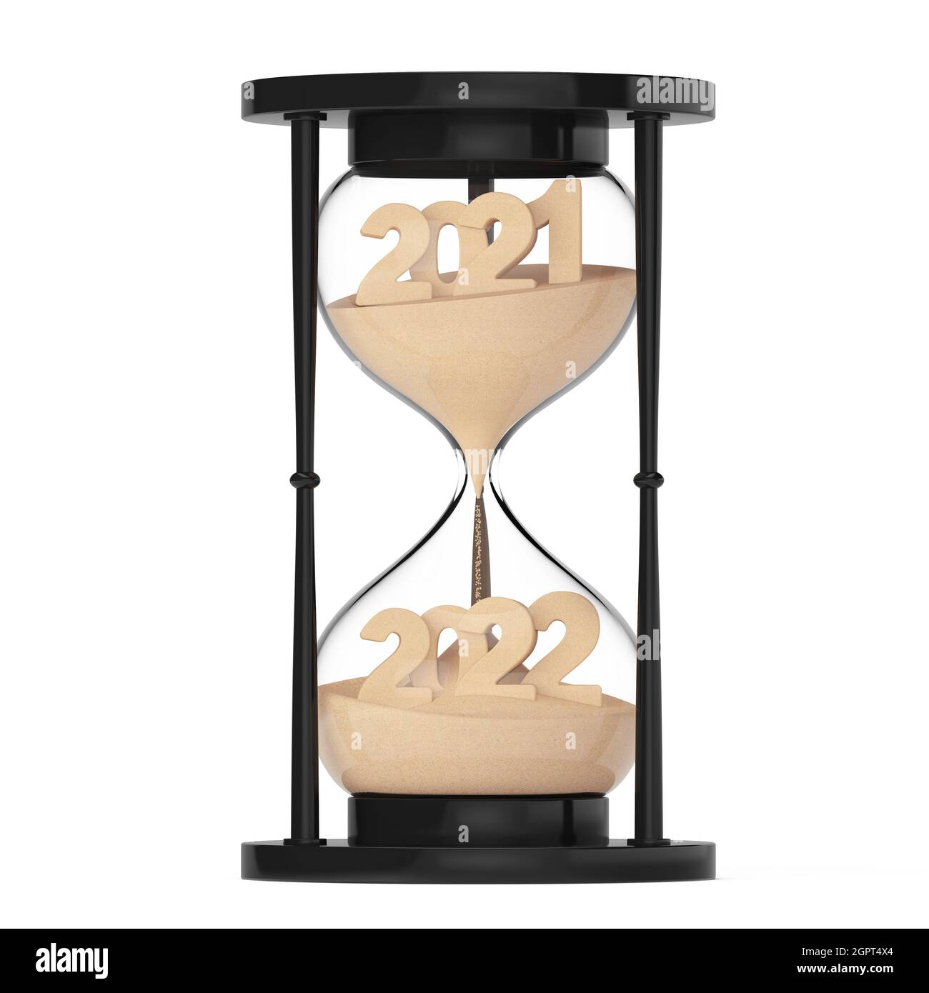 New 2022 Year Concept. Sand Falling in Hourglass Taking the Shape from ... New 2022 Year Concept. Sand Falling in Hourglass Taking the Shape from ...
