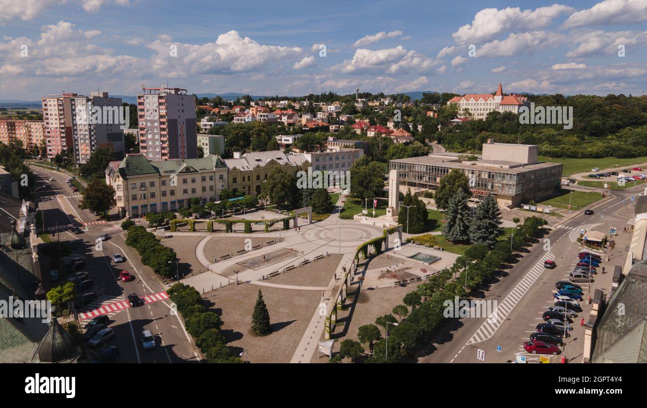 Aerial view of the town of Levice in Slovakia Stock Photo - Alamy