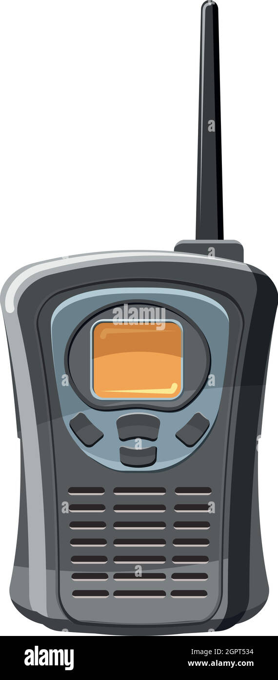 Portable handheld radio icon, cartoon style Stock Vector Image & Art ...