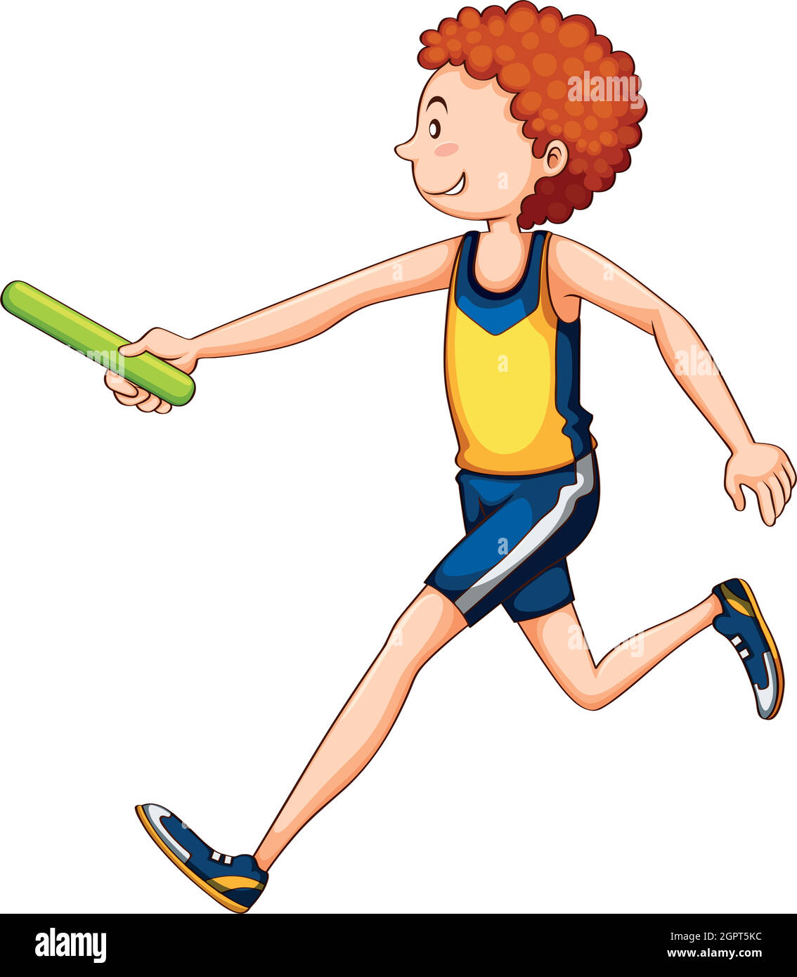Man athlete running relay Stock Vector Image & Art - Alamy