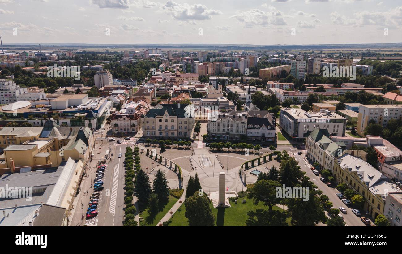 Aerial view of the town of Levice in Slovakia Stock Photo - Alamy