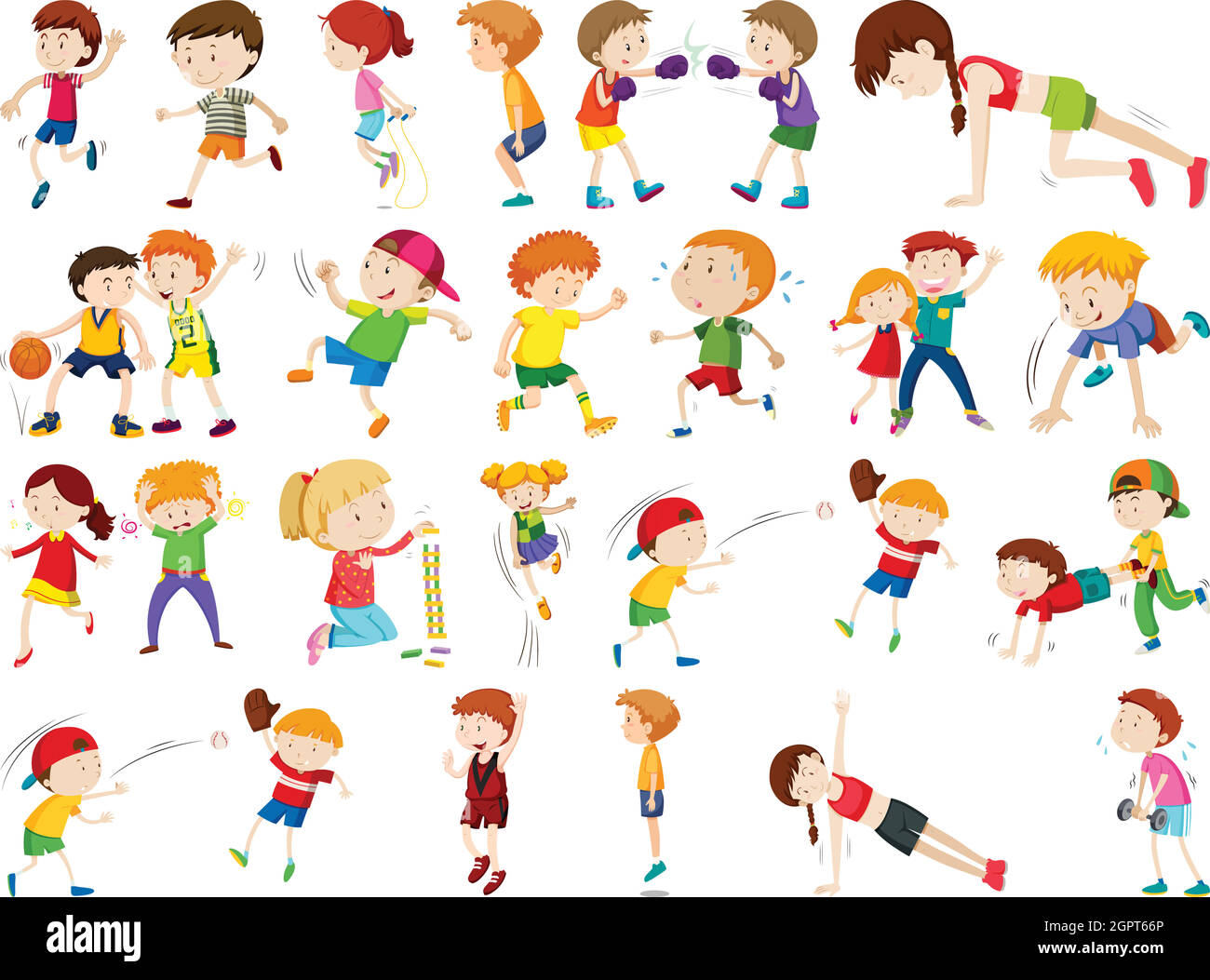 Active teenager Stock Vector Images - Alamy