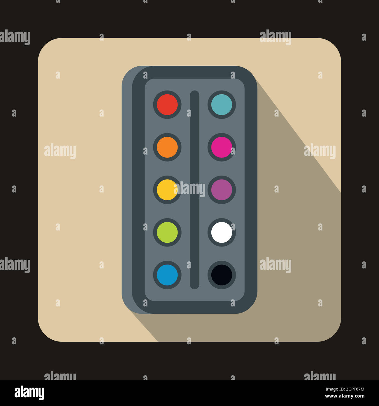 Brush color paint in Stock Vector Images - Alamy