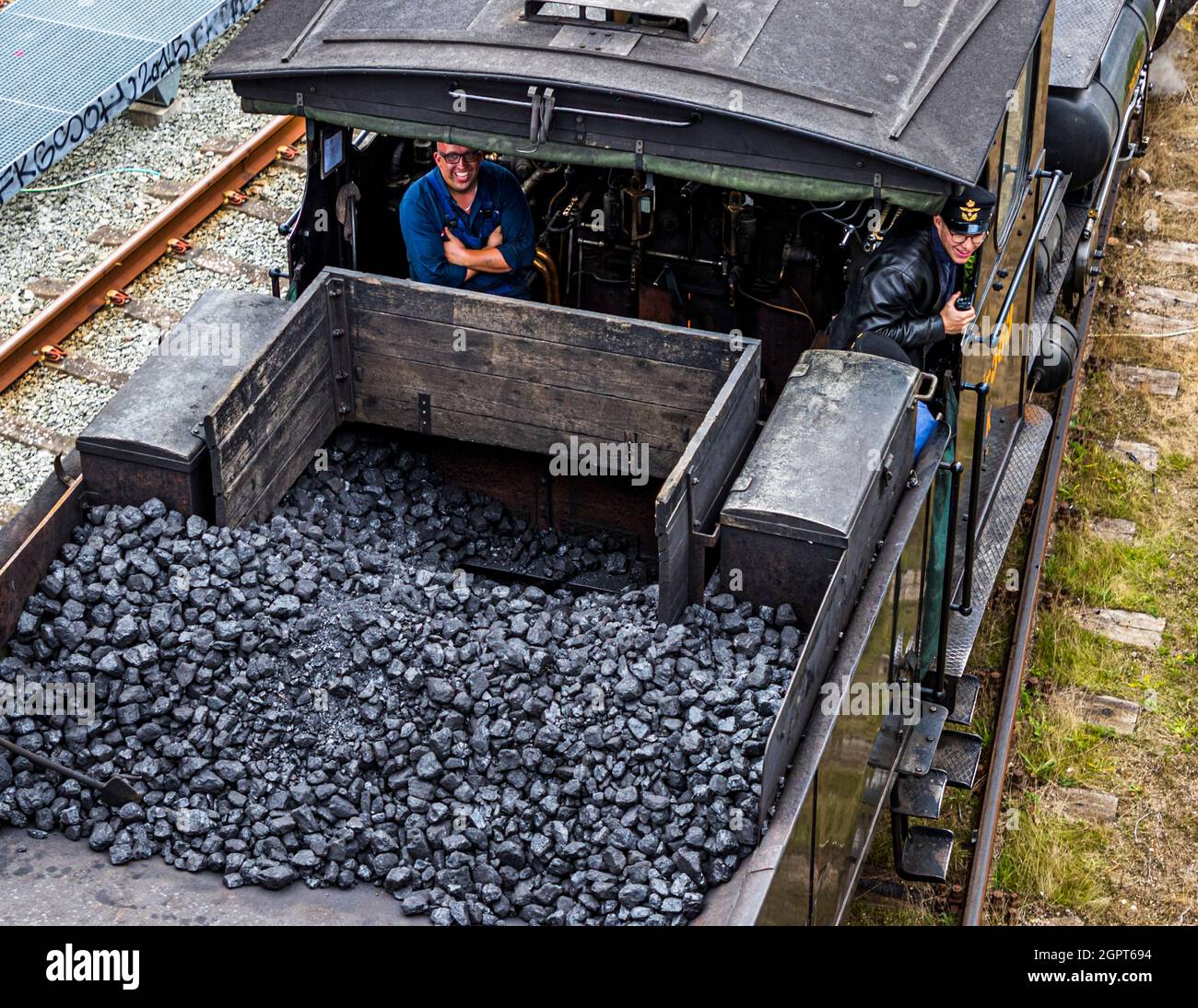 Steam locomotive meeting at the Odense Railway Museum (Jernbanemuseum ...