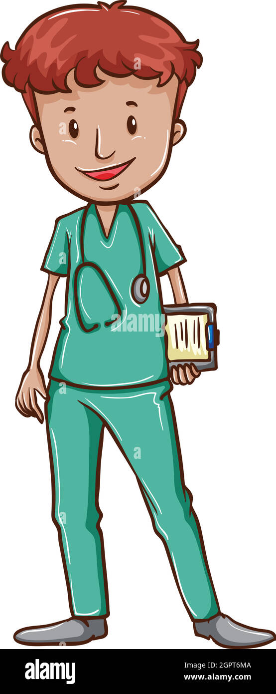 Doctor drawing Cut Out Stock Images & Pictures - Alamy