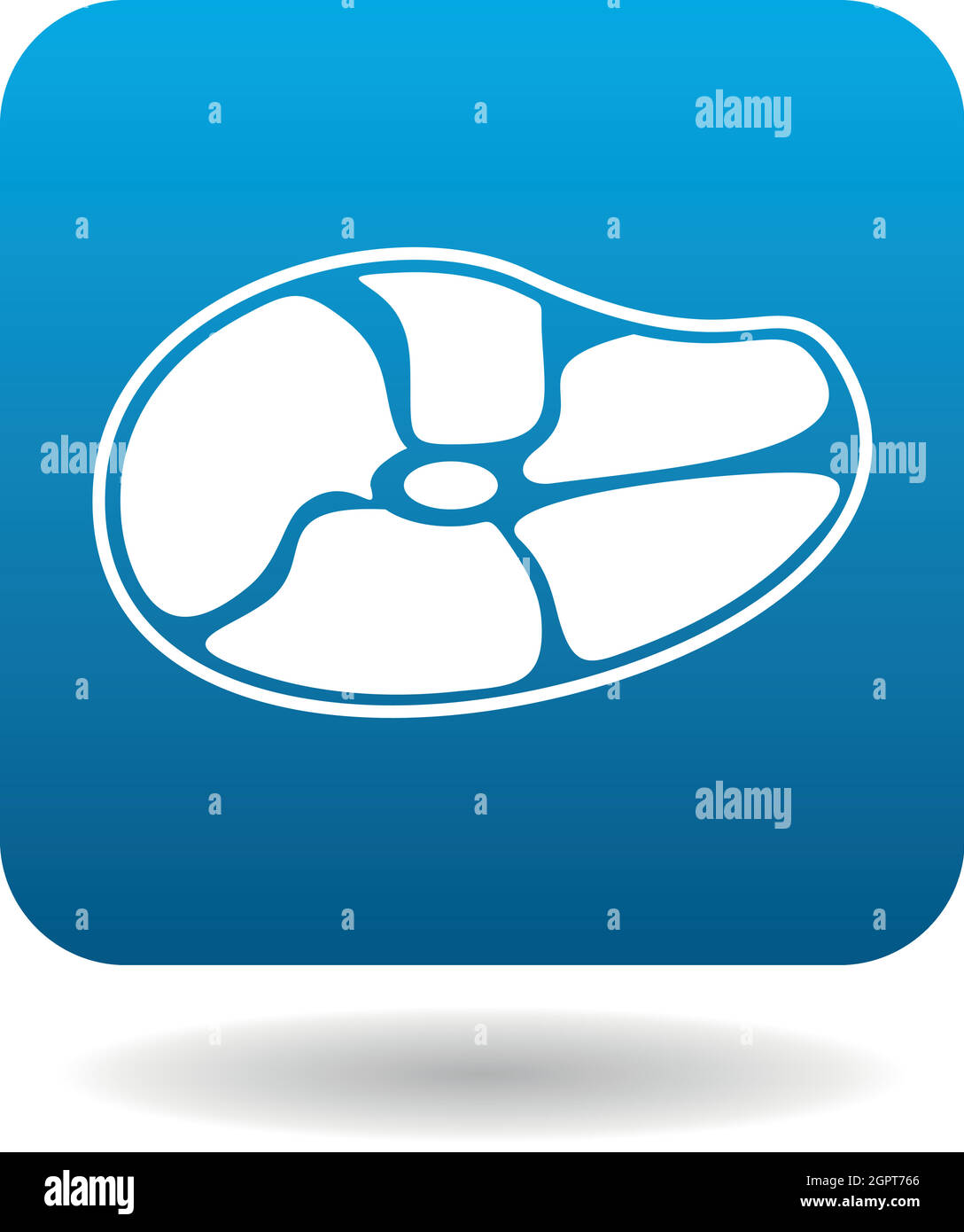 Cut beef steak in Stock Vector Images - Alamy