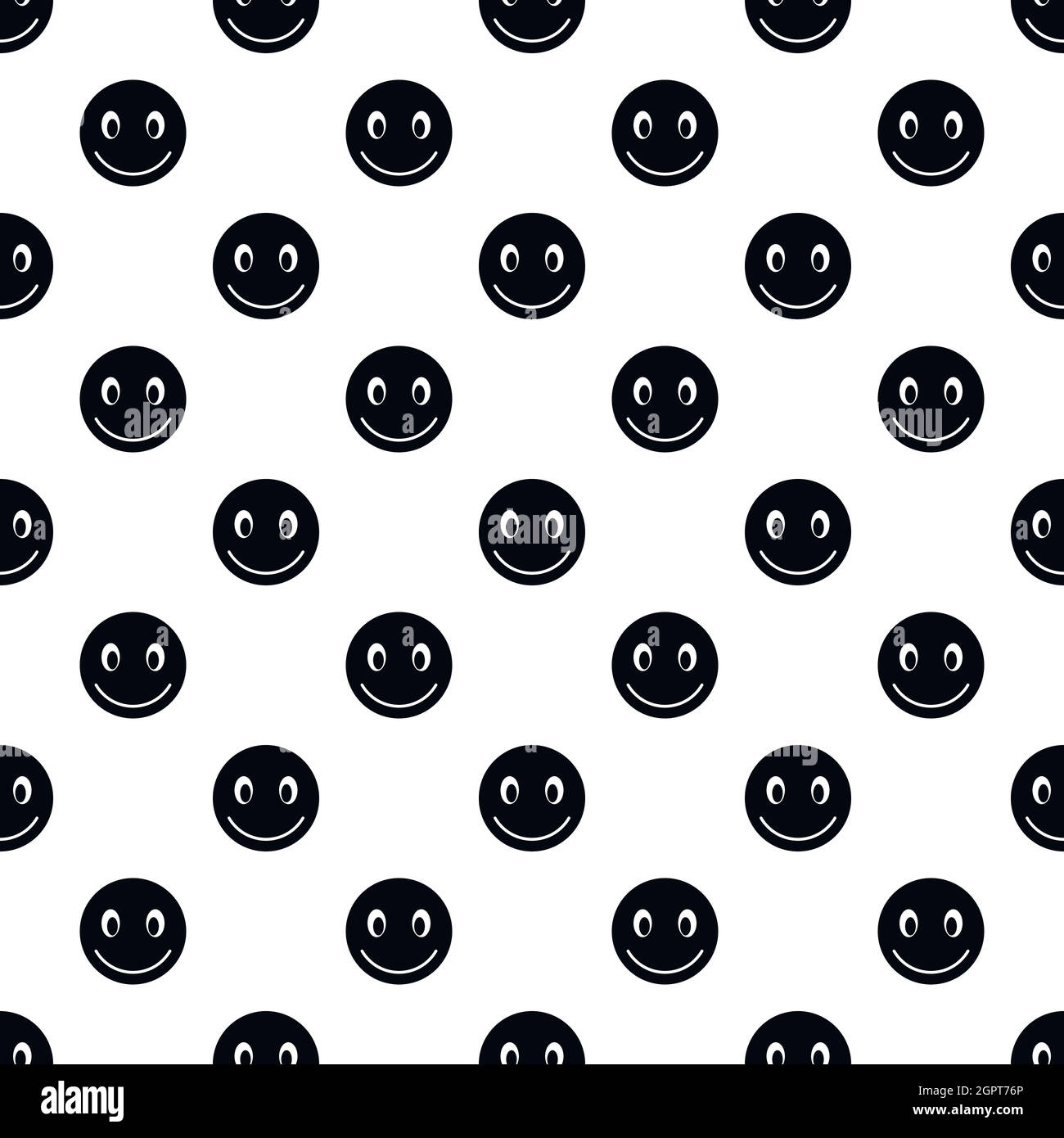 Smiley face pattern, simple style Stock Vector Image & Art - Alamy
