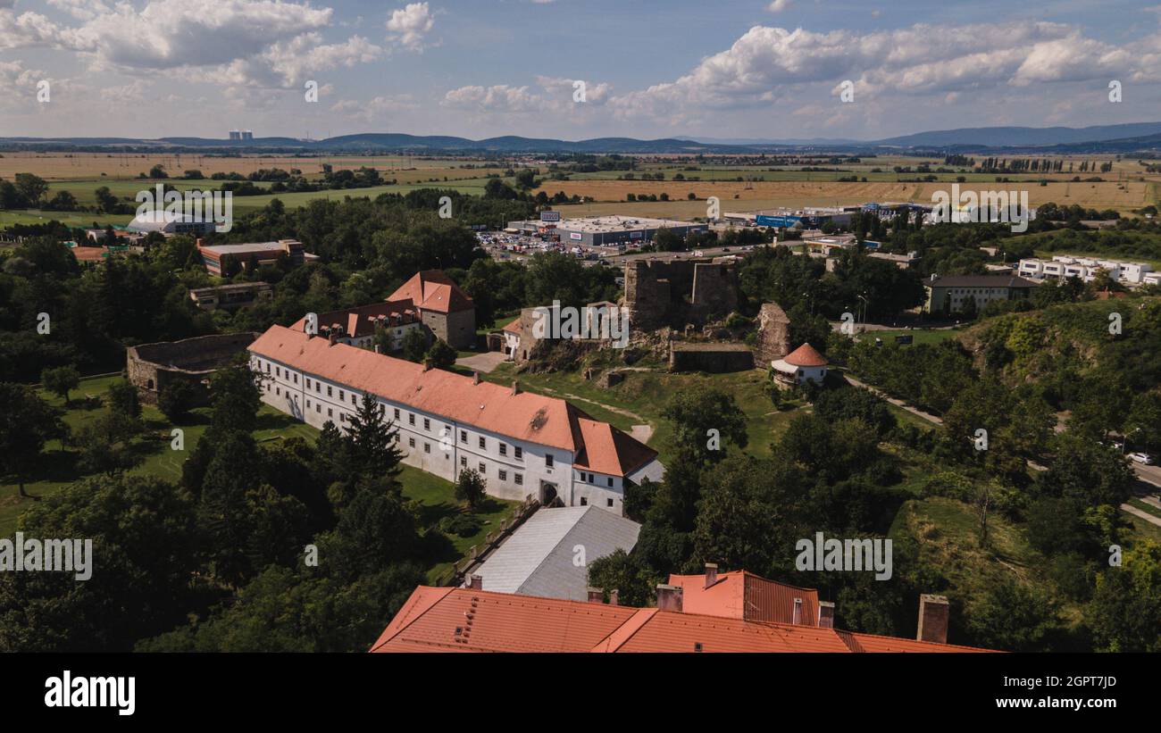 Aerial view of the castle in Levice, Slovakia Stock Photo - Alamy