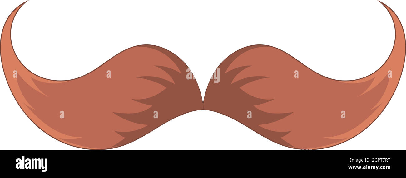 Moustache icon, cartoon style Stock Vector Image & Art - Alamy