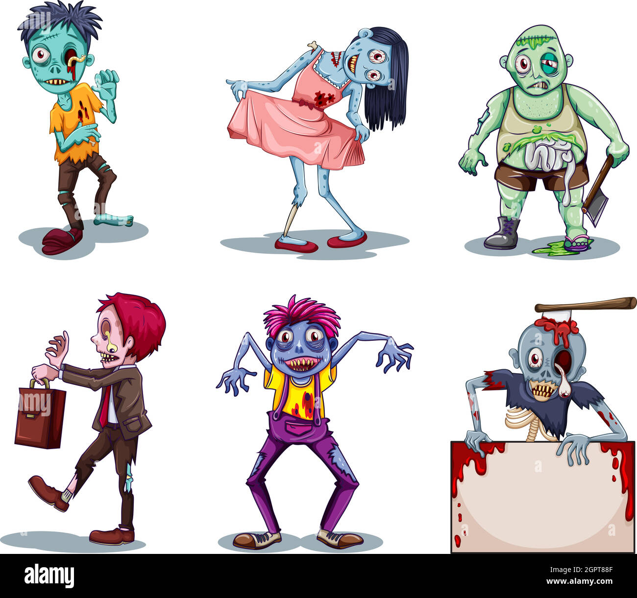 Female zombies Cut Out Stock Images & Pictures - Alamy