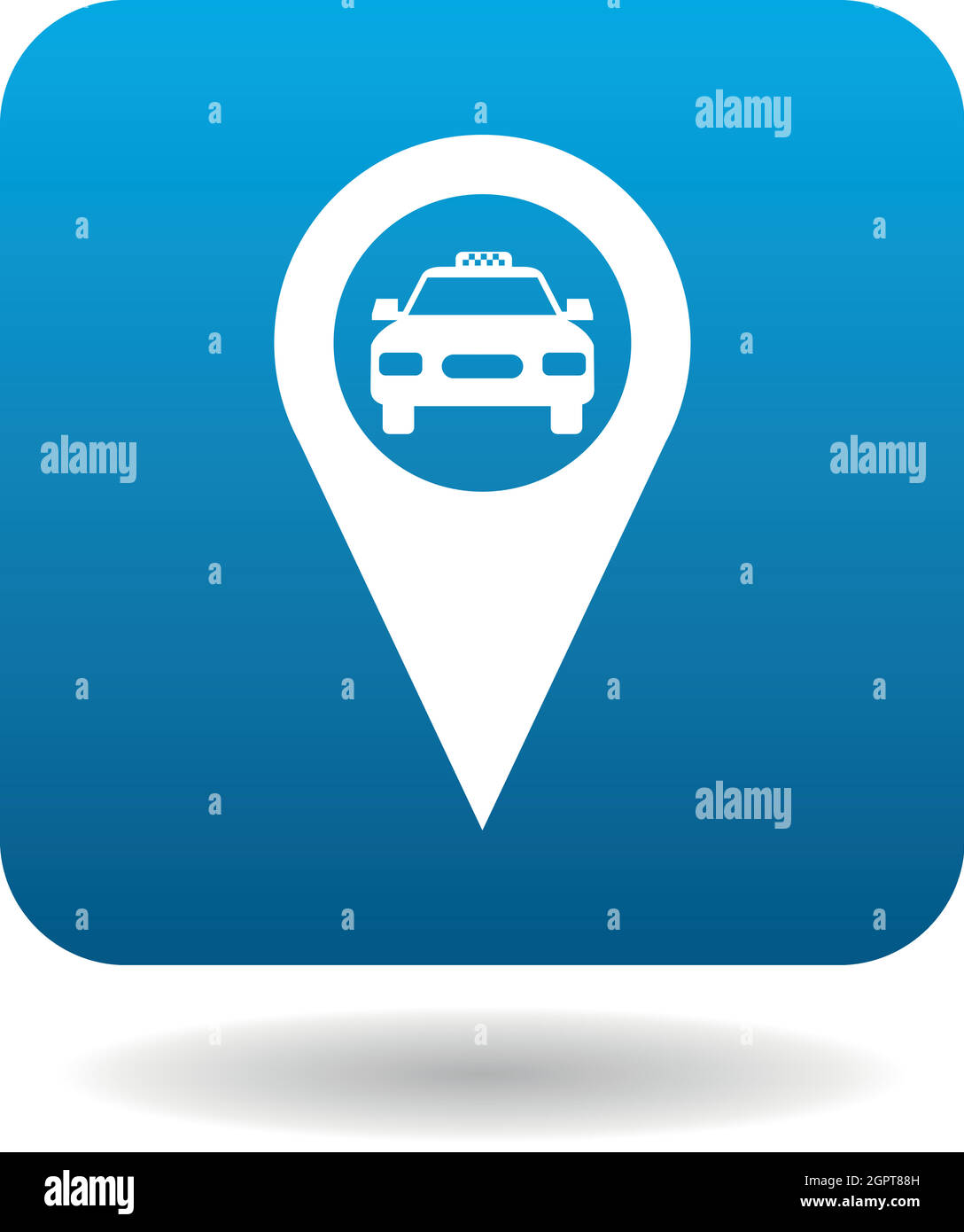 Map location blue icon Stock Vector Images - Alamy