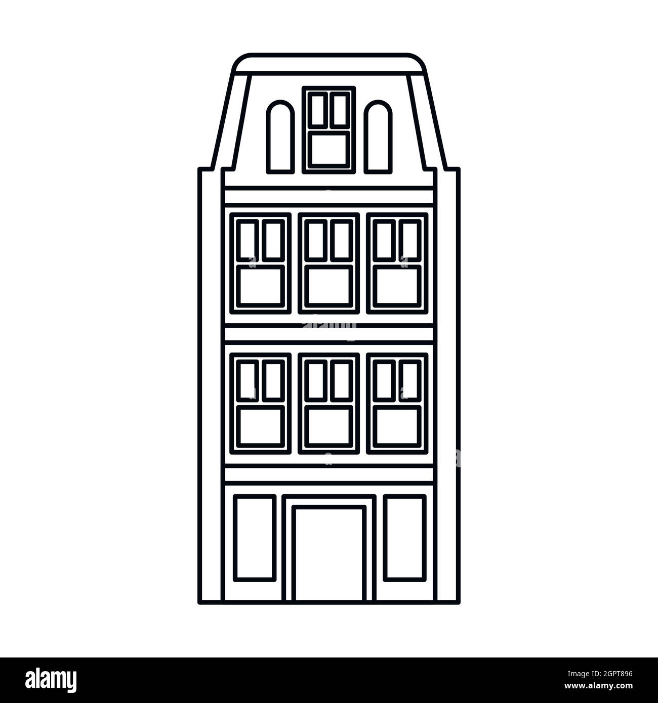 Mortgage loan icon outline Cut Out Stock Images & Pictures - Alamy