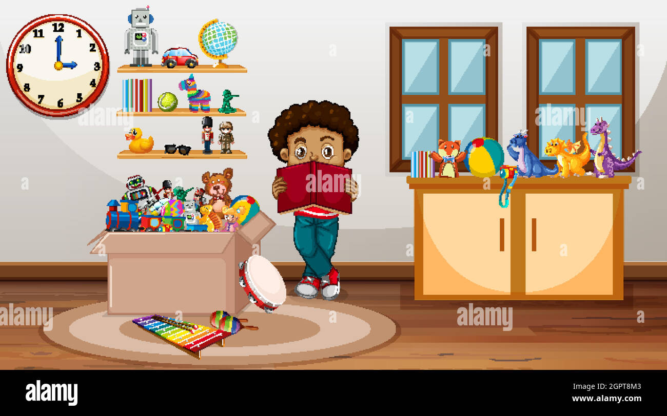 Scene boy reading book hi-res stock photography and images - Alamy