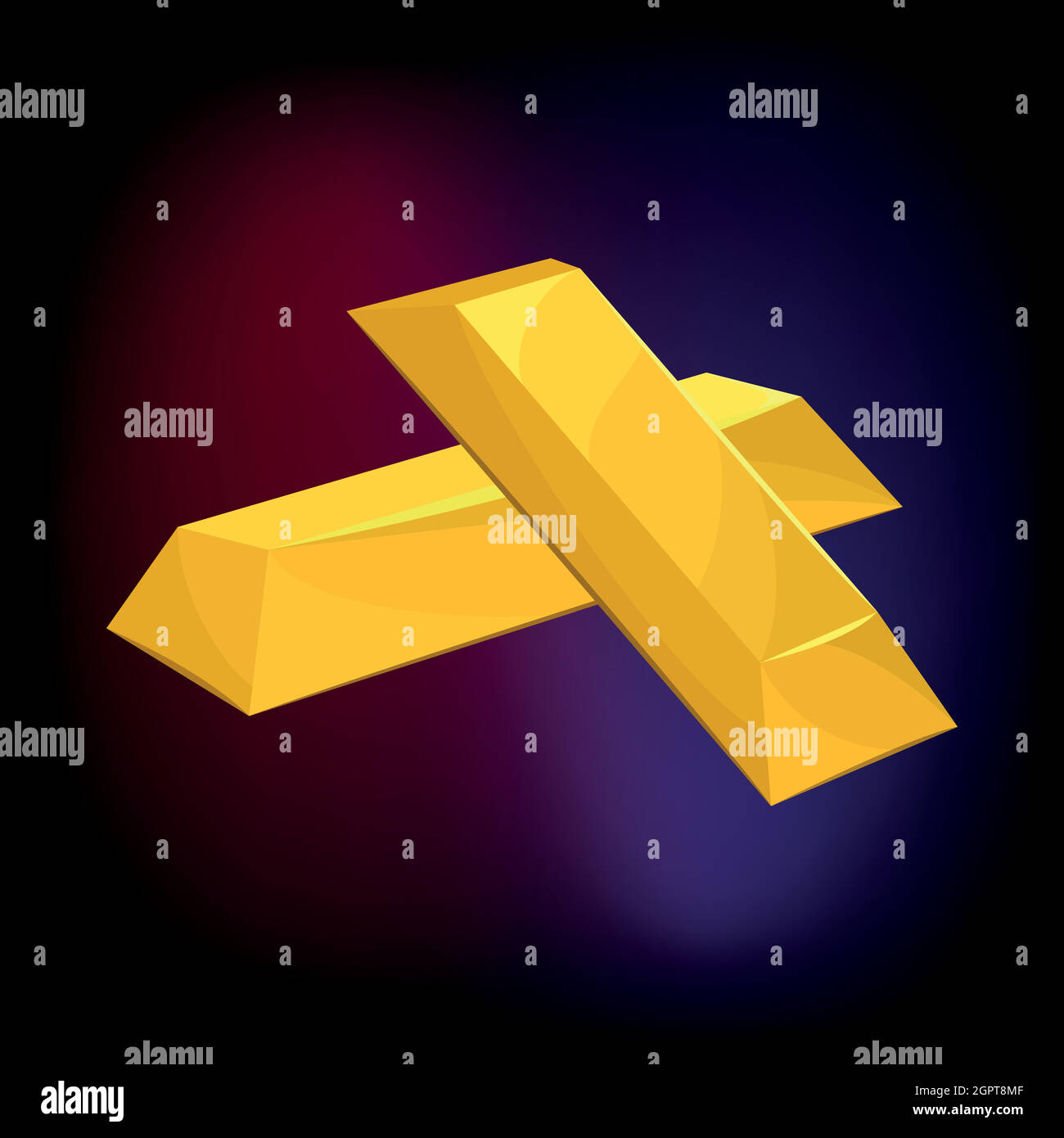 Wealth gold coin bars Stock Vector Images - Alamy