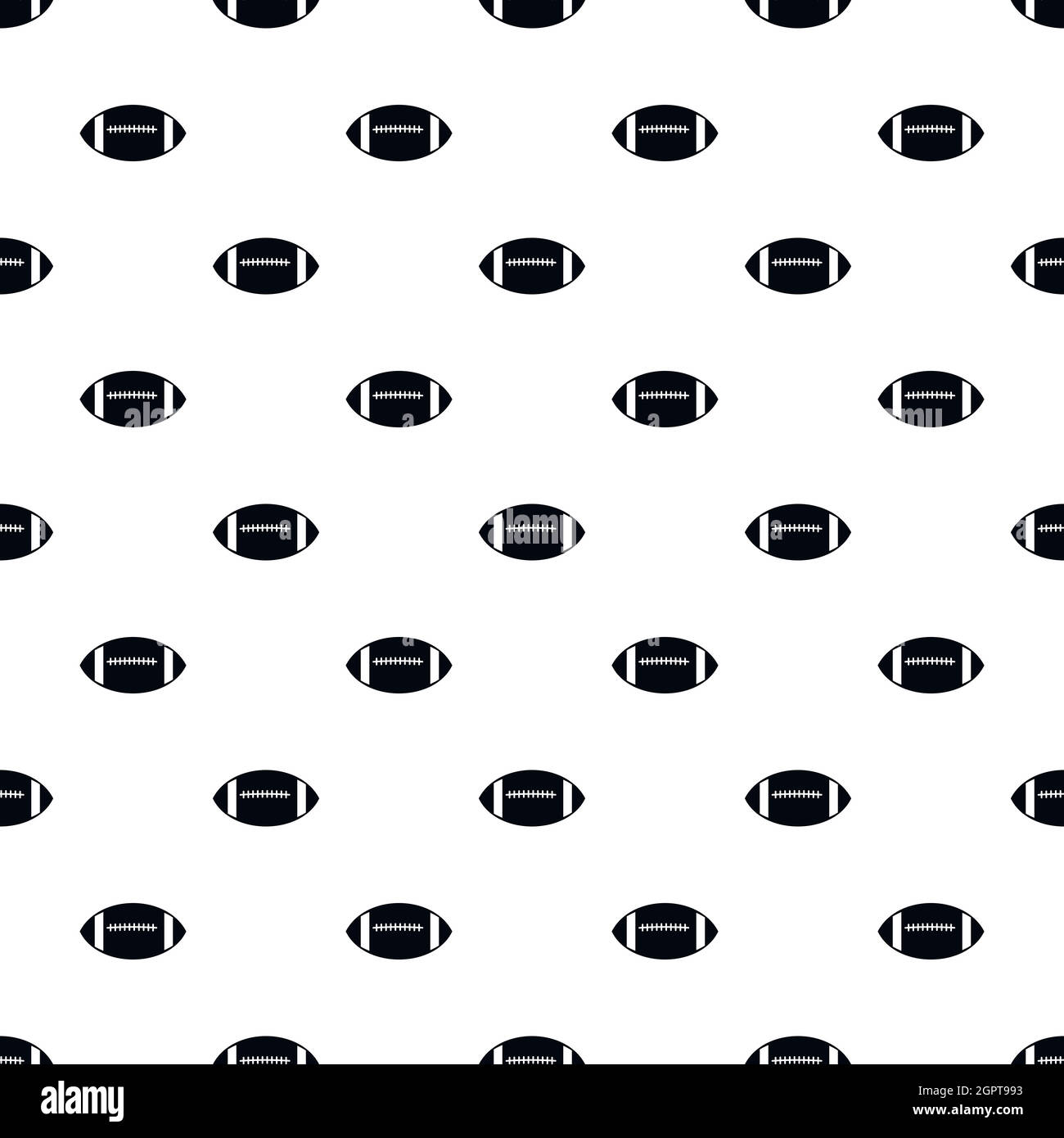 Rugby ball pattern, simple style Stock Vector Image & Art - Alamy