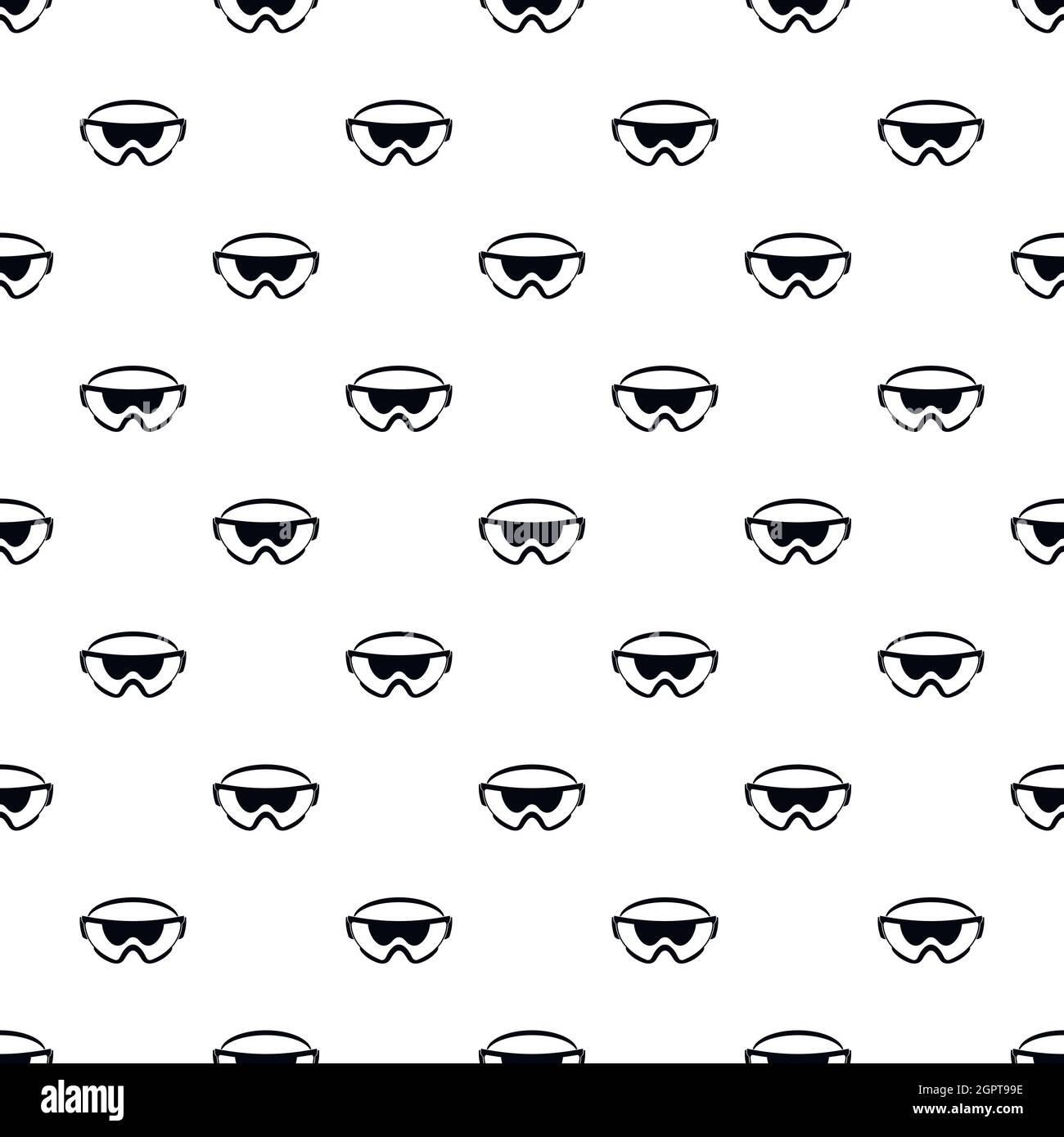 Military goggles pattern, simple style Stock Vector Image & Art - Alamy