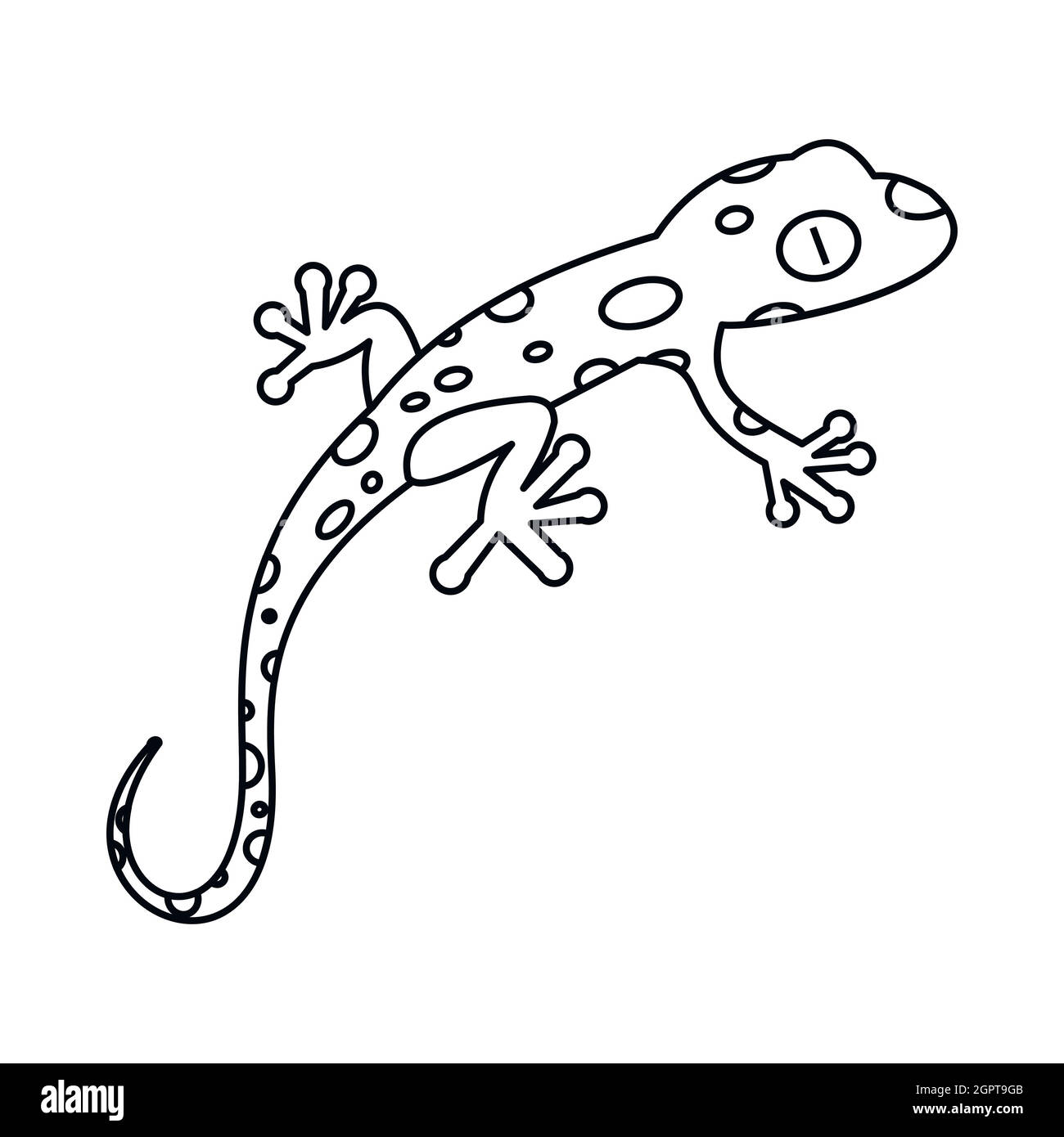 Lizard icon, outline style Stock Vector Image & Art - Alamy