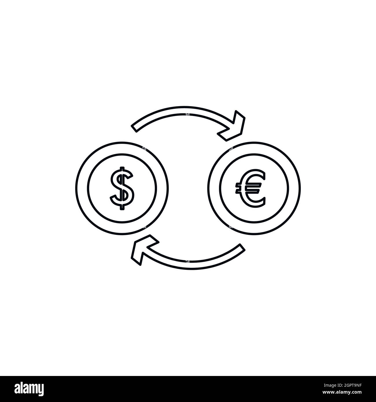 Euro outline Stock Vector Images - Alamy