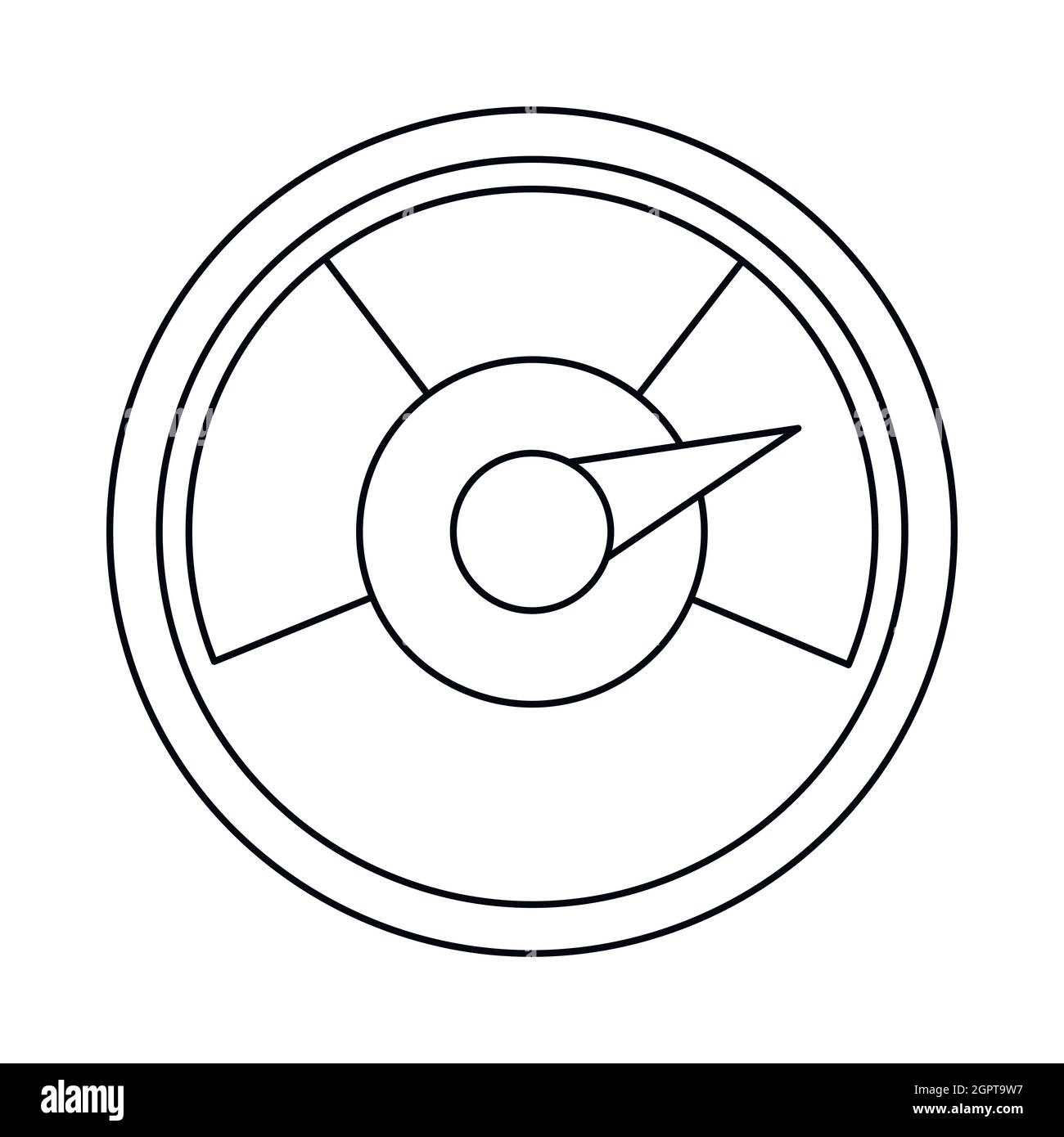 Control panel icon outline Cut Out Stock Images & Pictures - Alamy