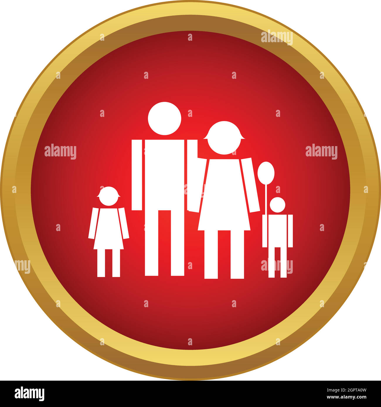 Happy family icon, simple style Stock Vector Image & Art - Alamy