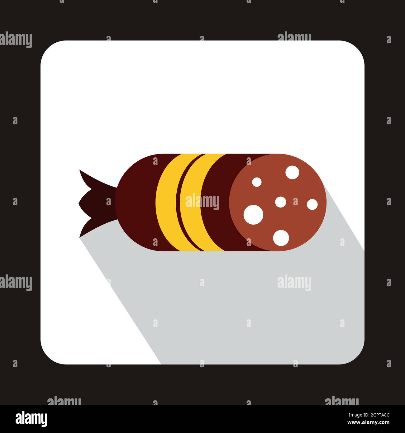 Salami nutrition pork meat Stock Vector Images - Alamy