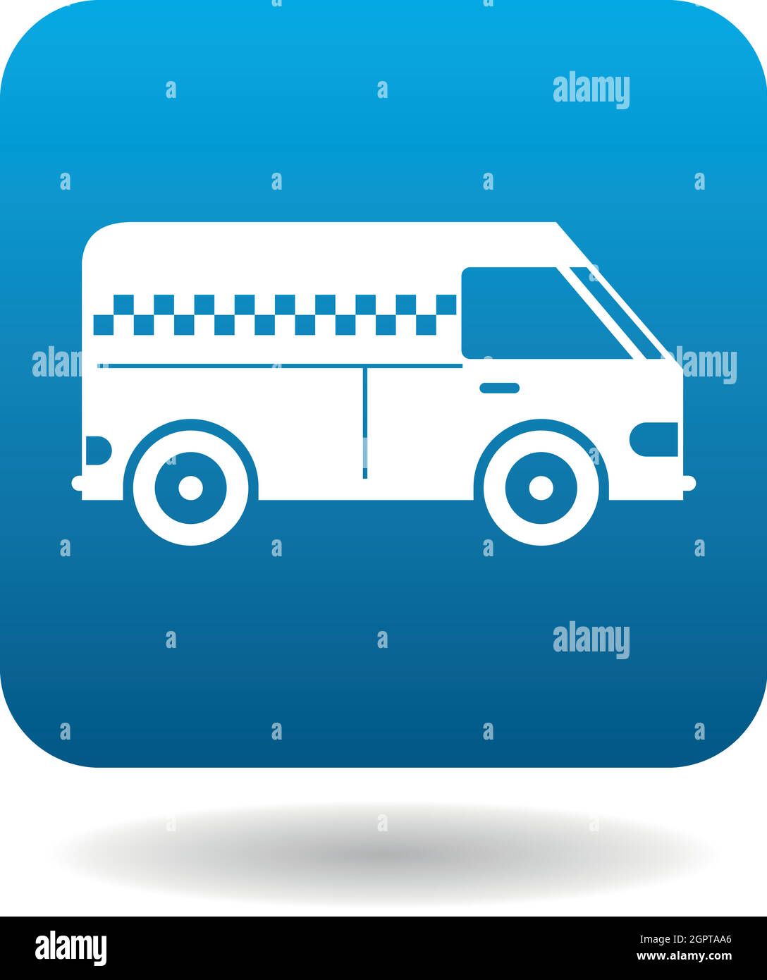 Minibus taxi icon in flat style Stock Vector Image & Art - Alamy