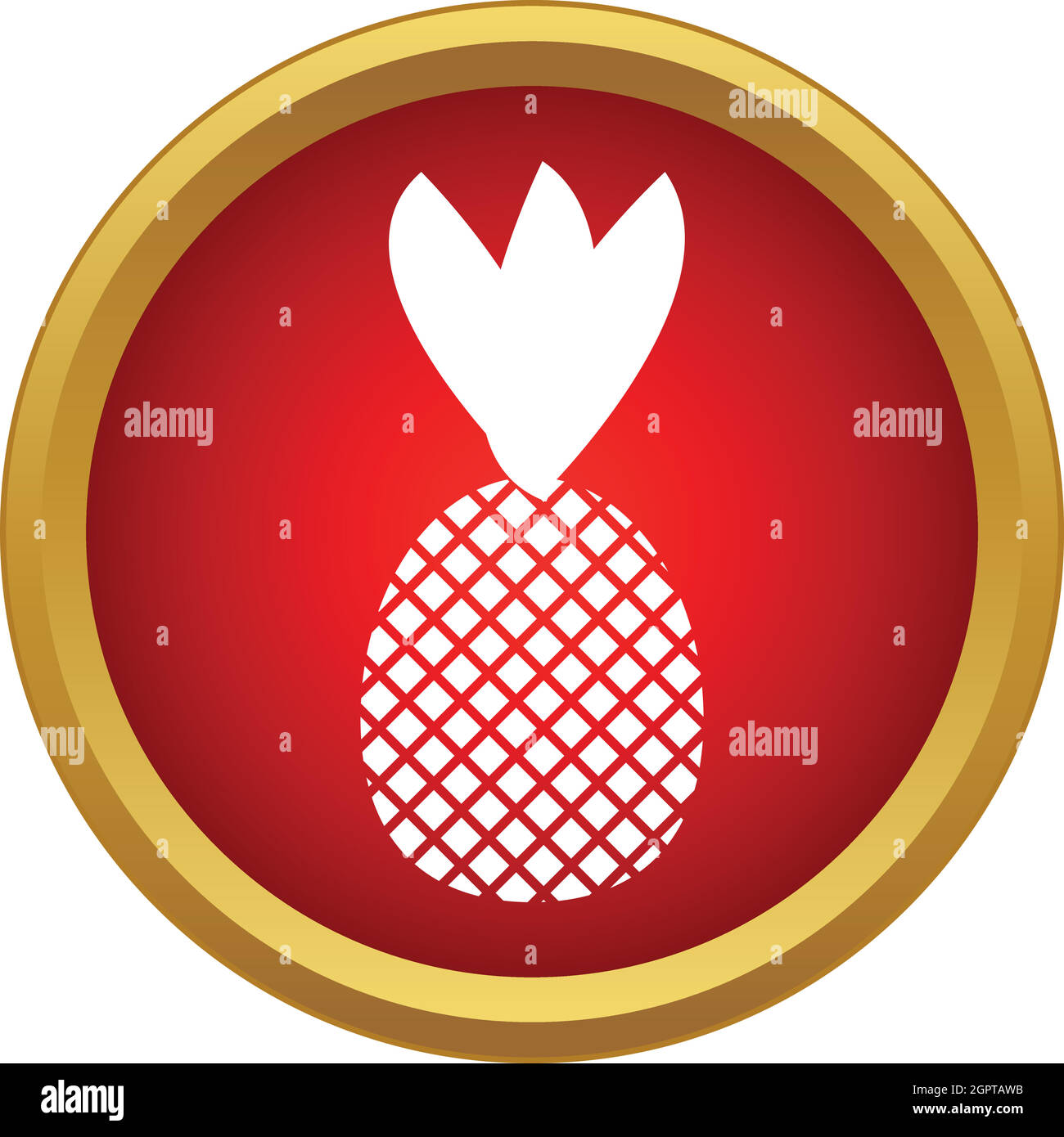 Pineapple icon in simple style Stock Vector Image & Art - Alamy