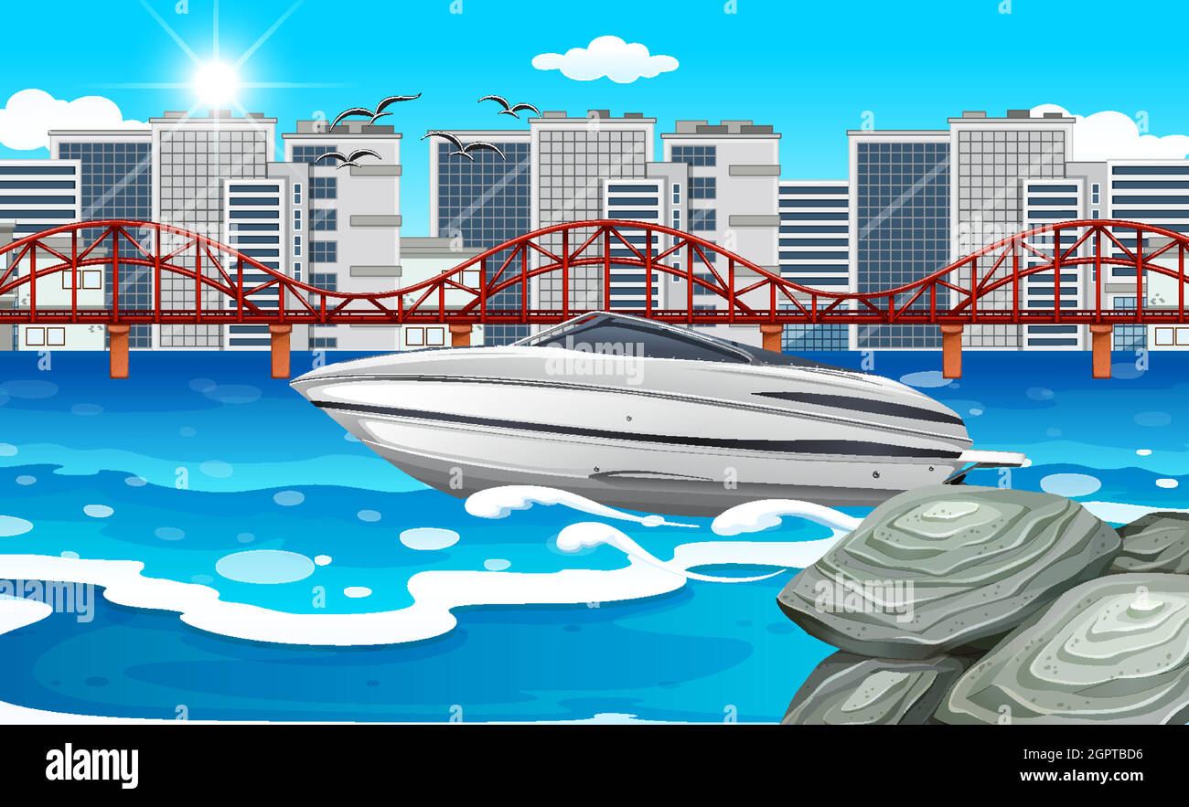 Motor Boat Drawing High Resolution Stock Photography and Images - Alamy