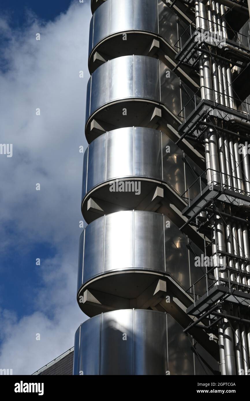 Lloyds Building, futuristic architecture, London UK Stock Photo - Alamy