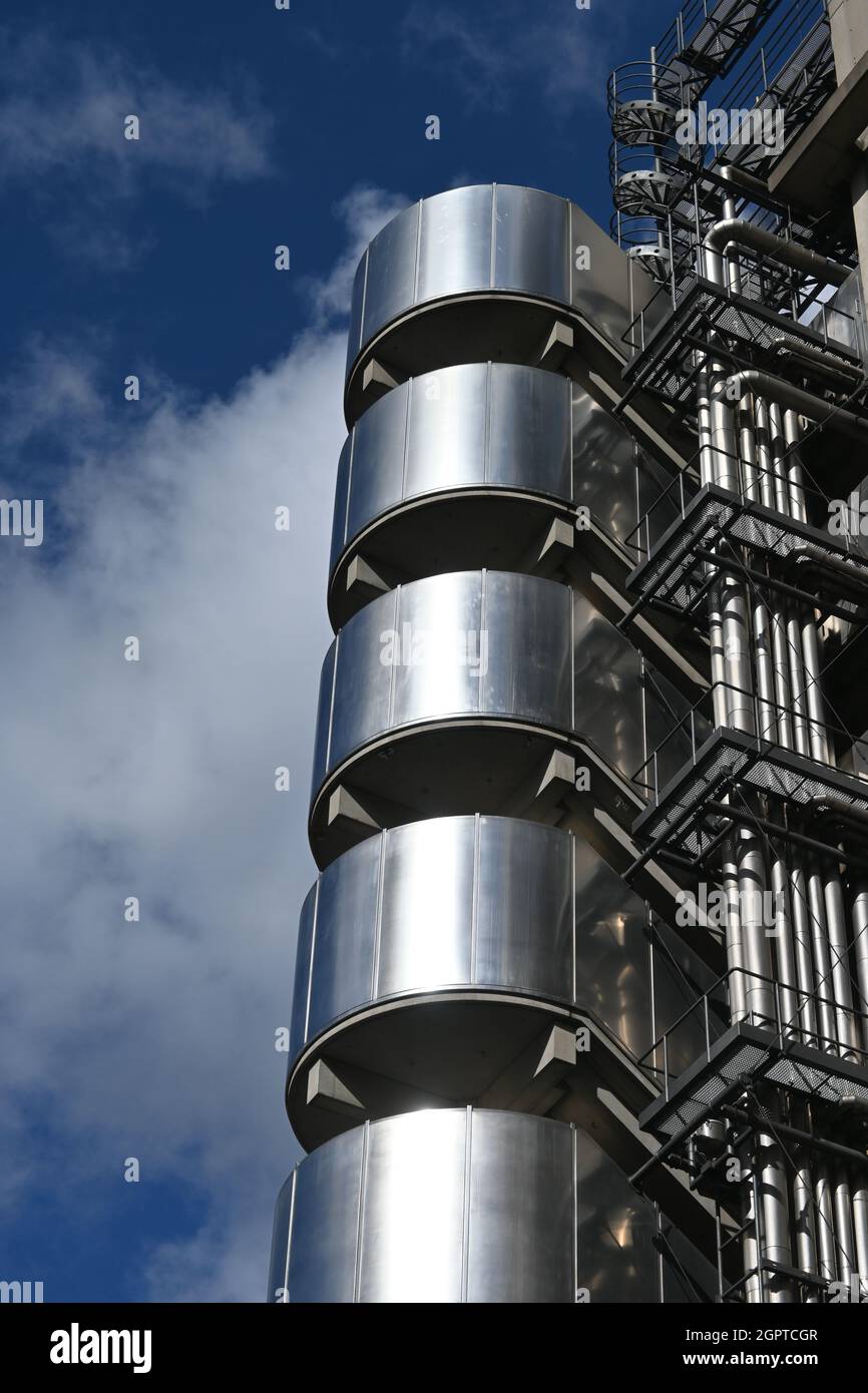 Lloyds Building, futuristic architecture, London UK Stock Photo - Alamy
