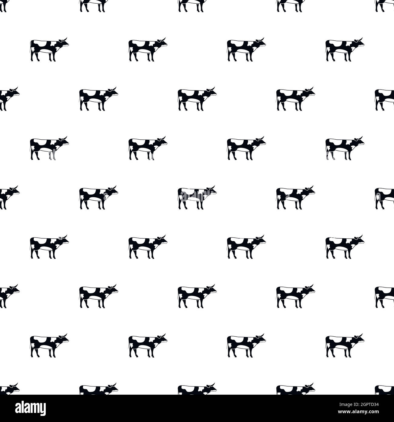Cow pattern, simple style Stock Vector Image & Art - Alamy
