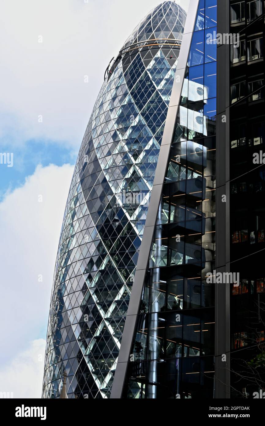 Gherkin tower, St Mary's Axe Stock Photo - Alamy