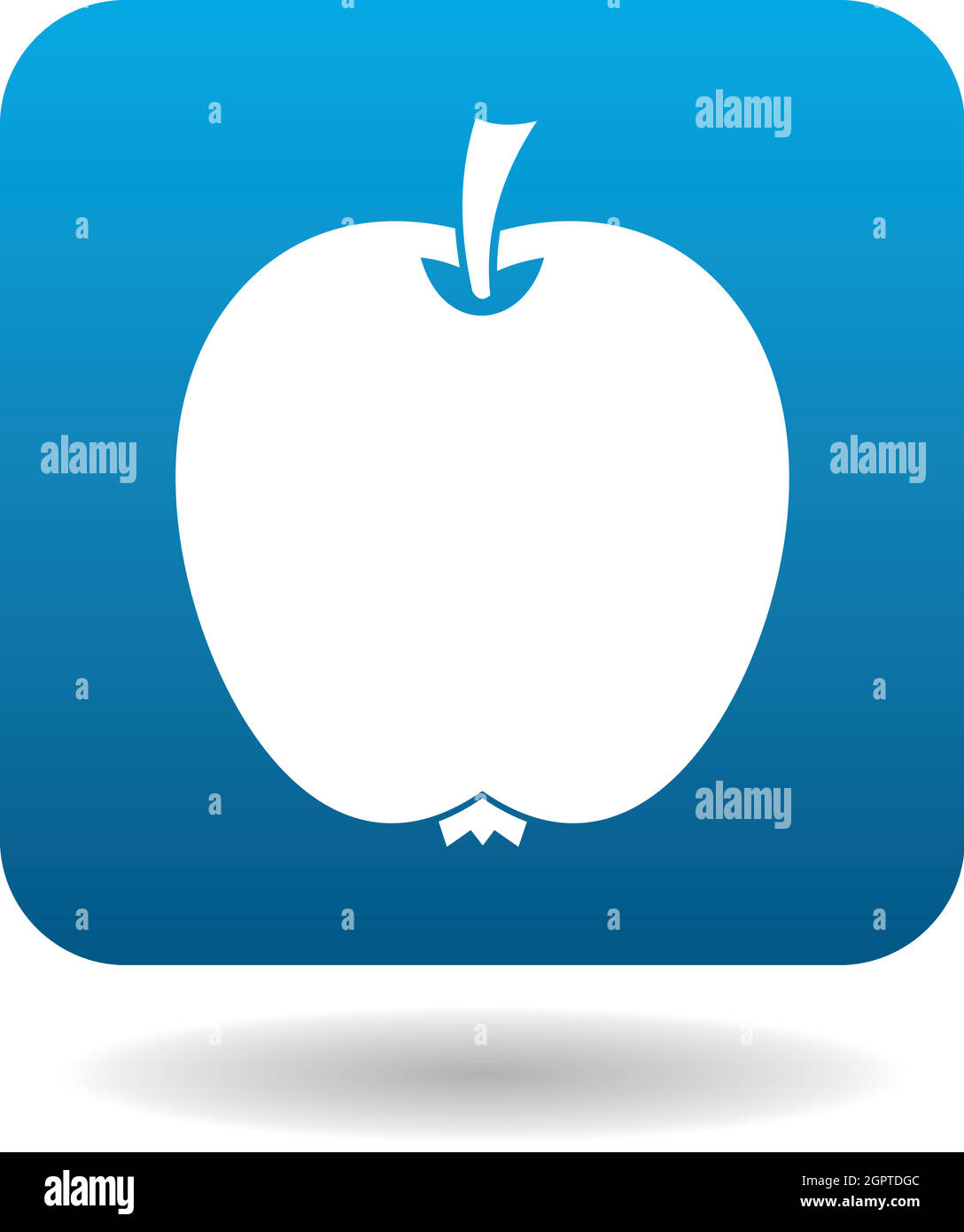 Apple icon in flat style Stock Vector Image & Art - Alamy