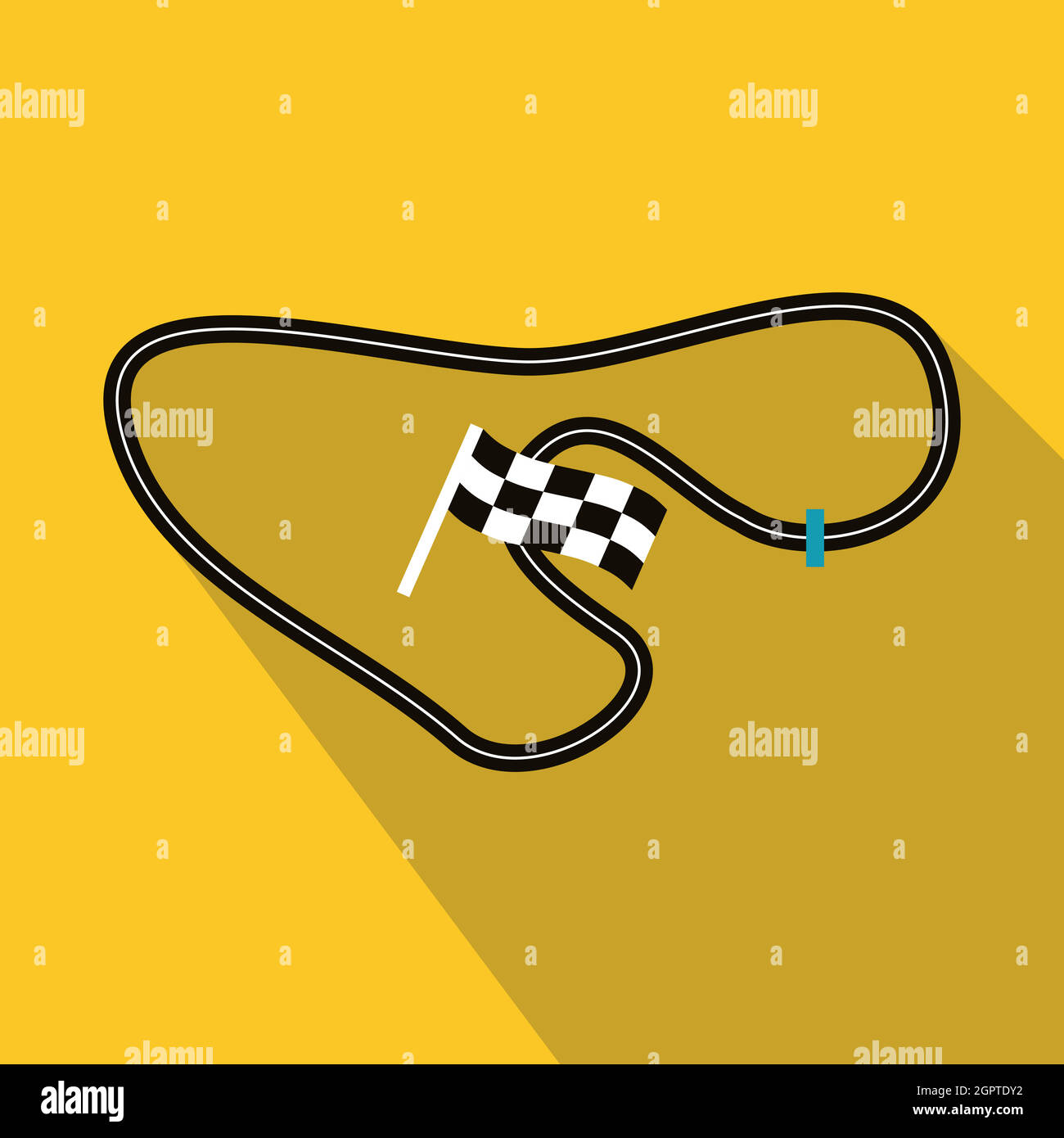 Speedway icon in flat style Stock Vector Image & Art - Alamy