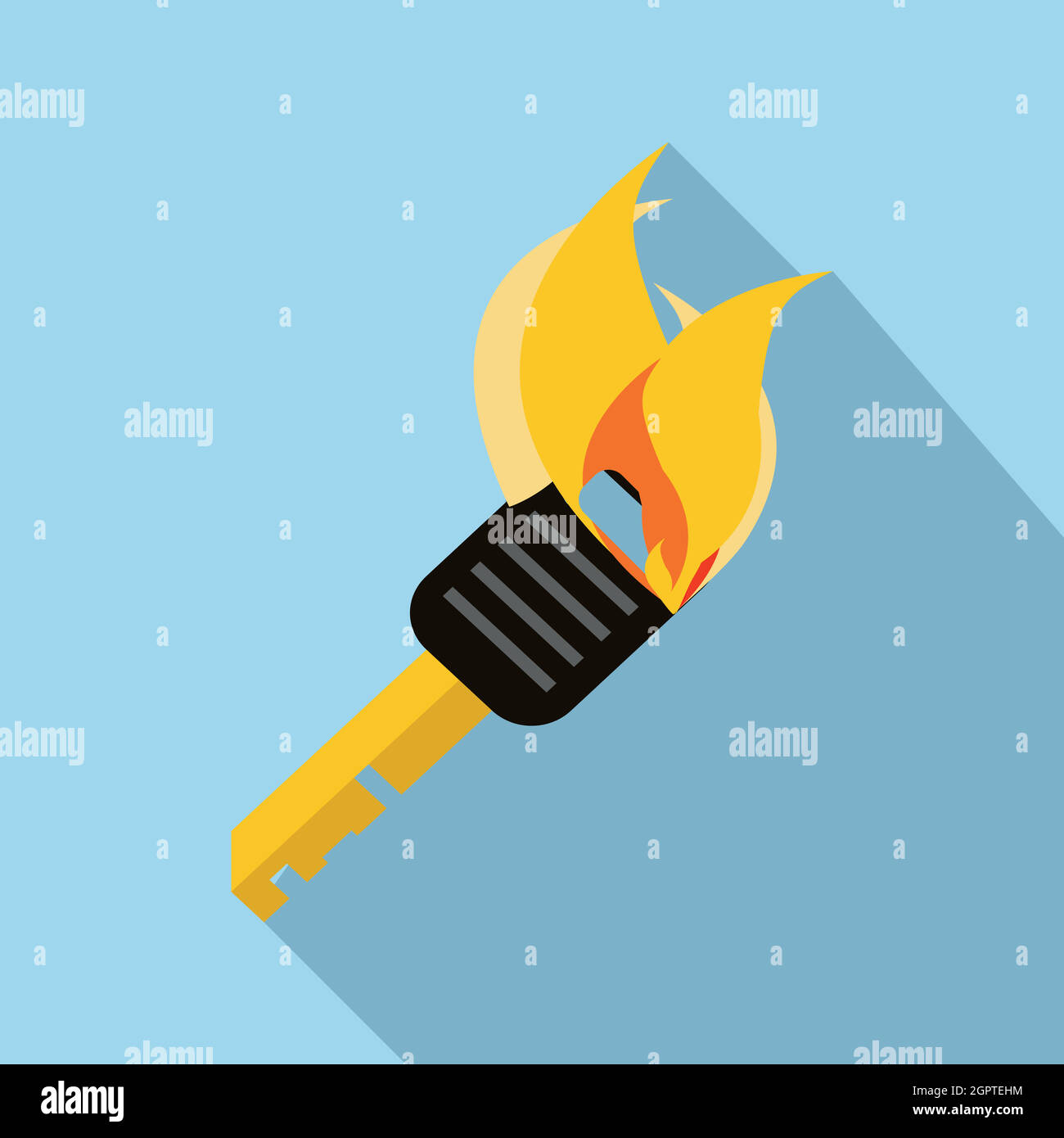 Torch icon flame vector hi-res stock photography and images - Alamy
