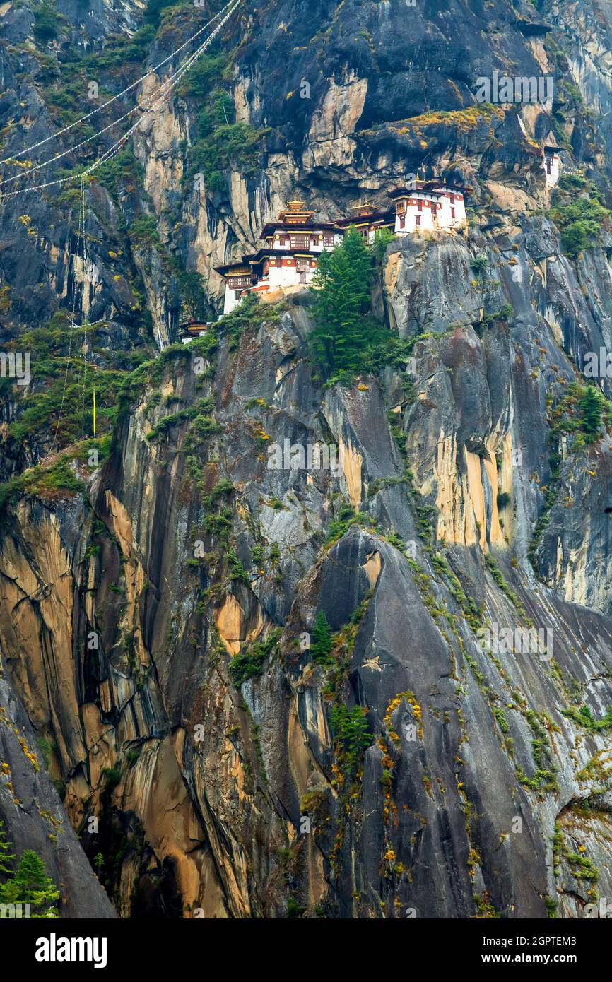 Paro Taktsang, also known as the Tiger's Nest is a sacred Vajrayana ...