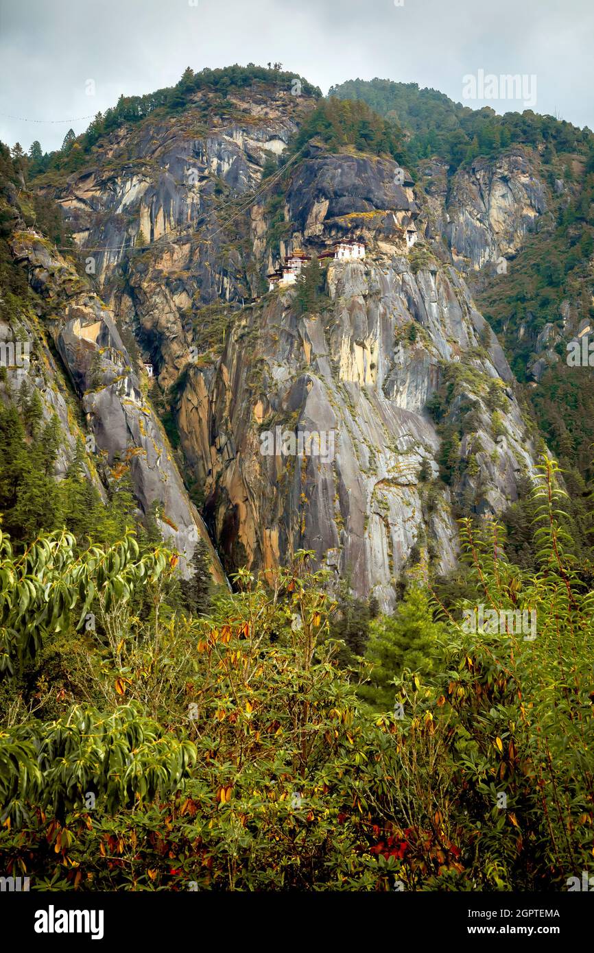 Paro Taktsang, also known as the Tiger's Nest is a sacred Vajrayana ...