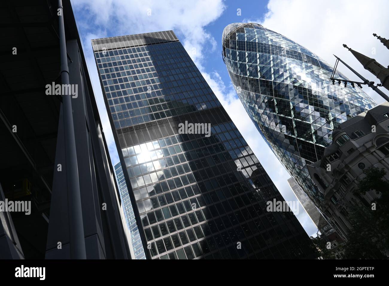 Gherkin tower, St Mary's Axe Stock Photo - Alamy