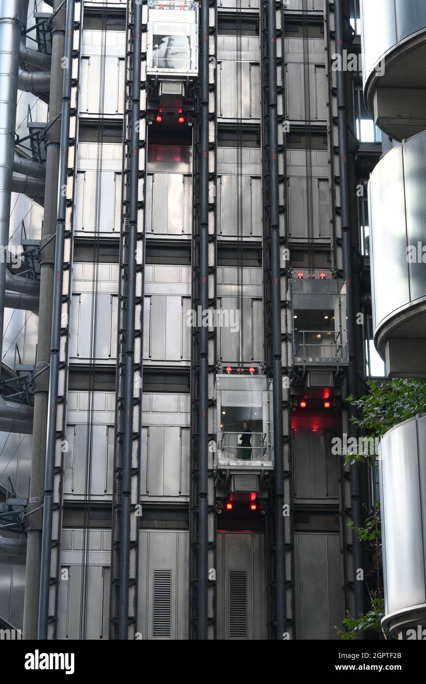 Lloyds Building, futuristic architecture, London UK Stock Photo - Alamy