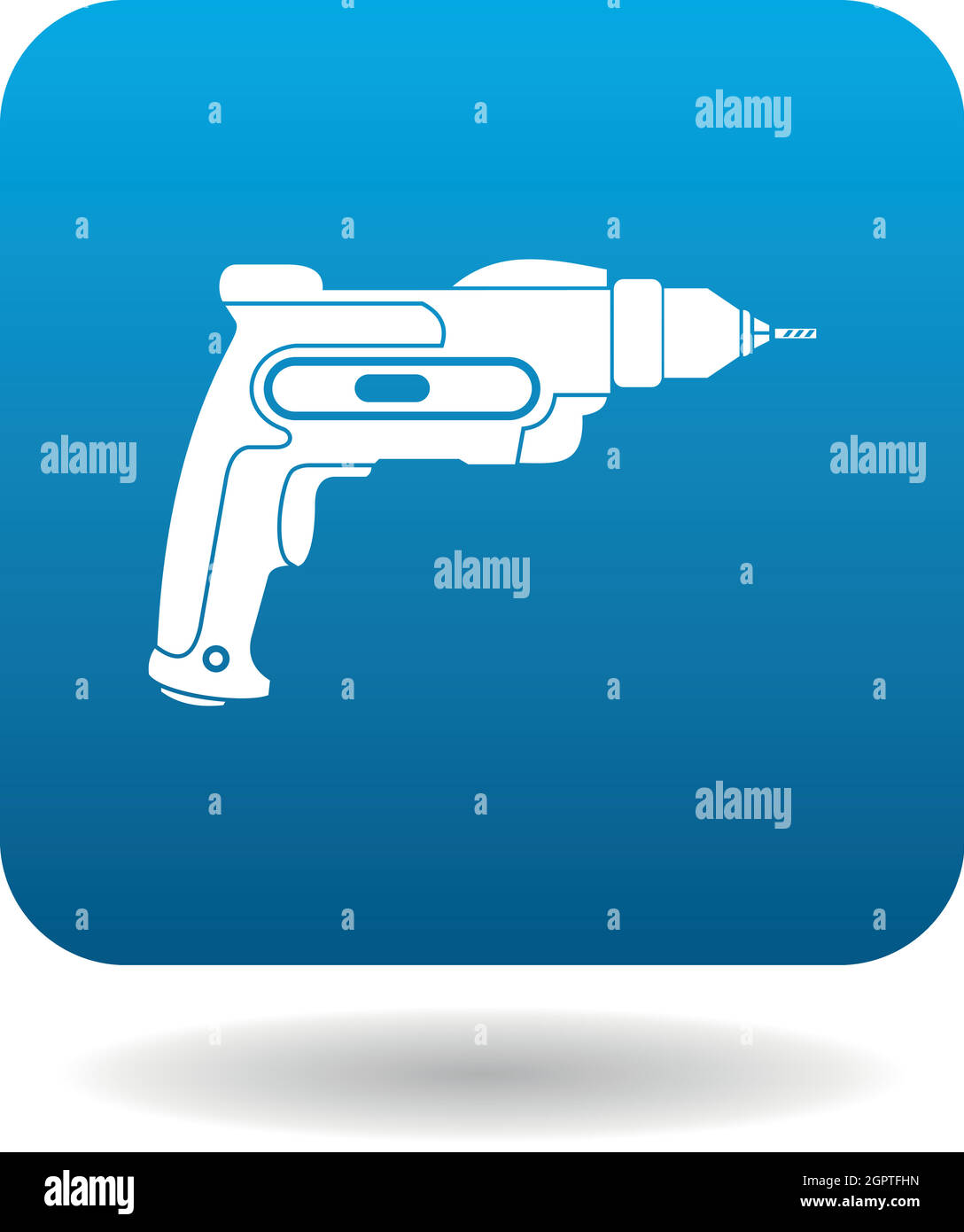 Hand drill icon in simple style Stock Vector Image & Art - Alamy