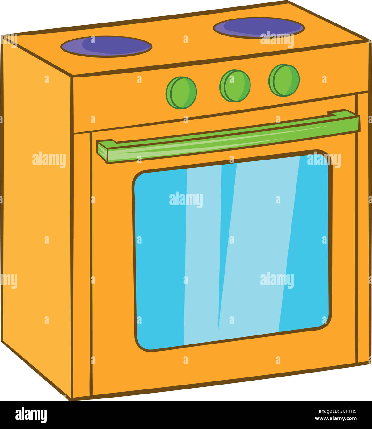 Gas stove icon, cartoon style Stock Vector Image & Art - Alamy