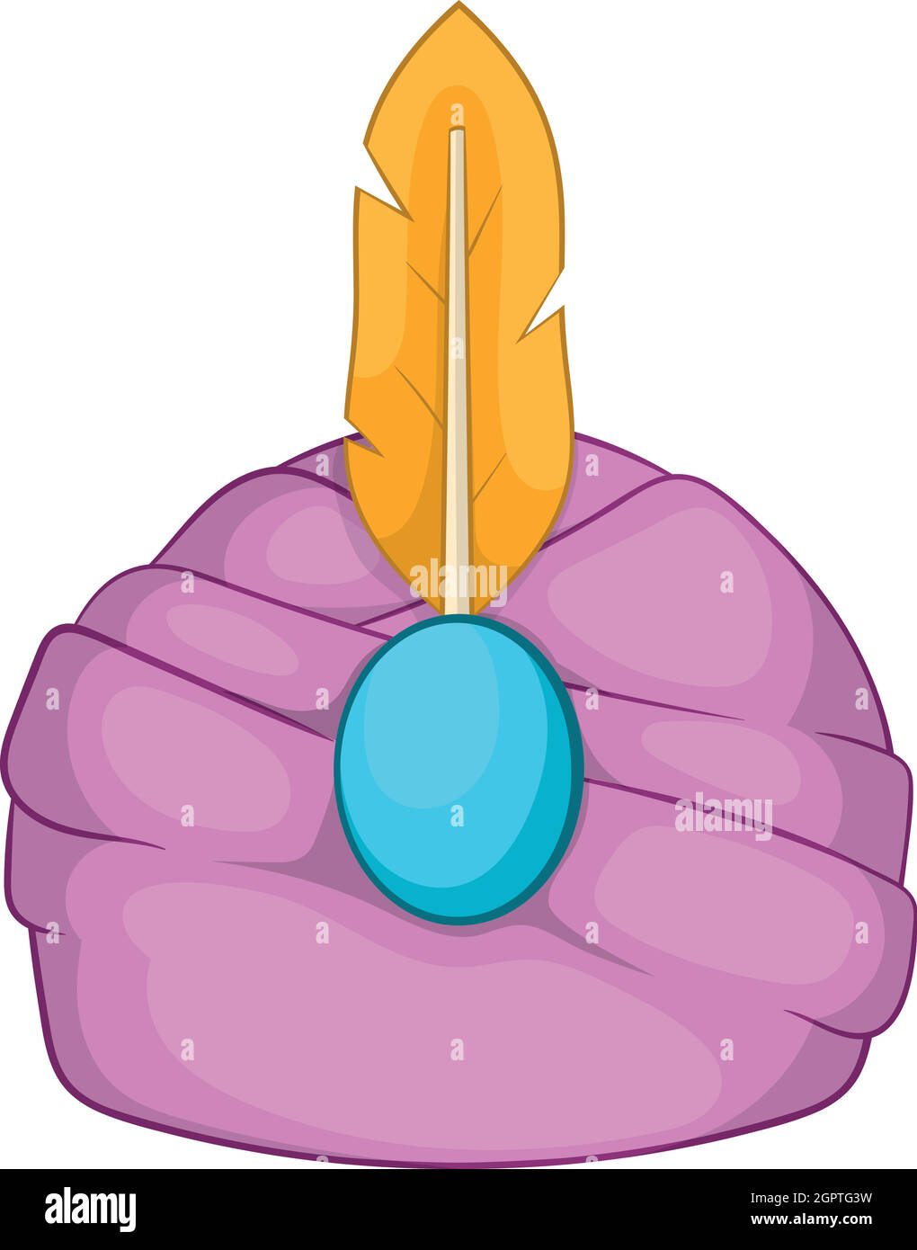 Hat turban indian cartoon Stock Vector Images - Alamy