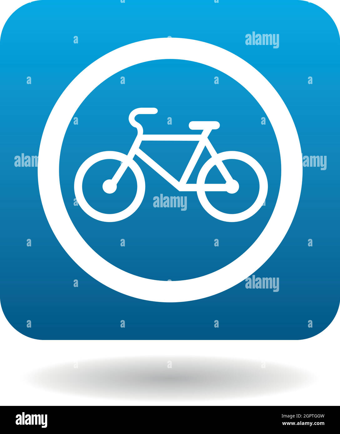 Sign bicycle path icon, simple style Stock Vector Image & Art - Alamy