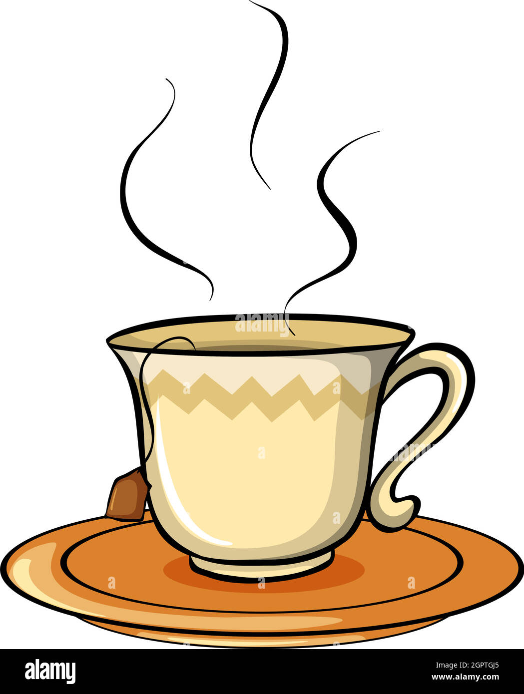 Cup tea smoke Stock Vector Images - Alamy