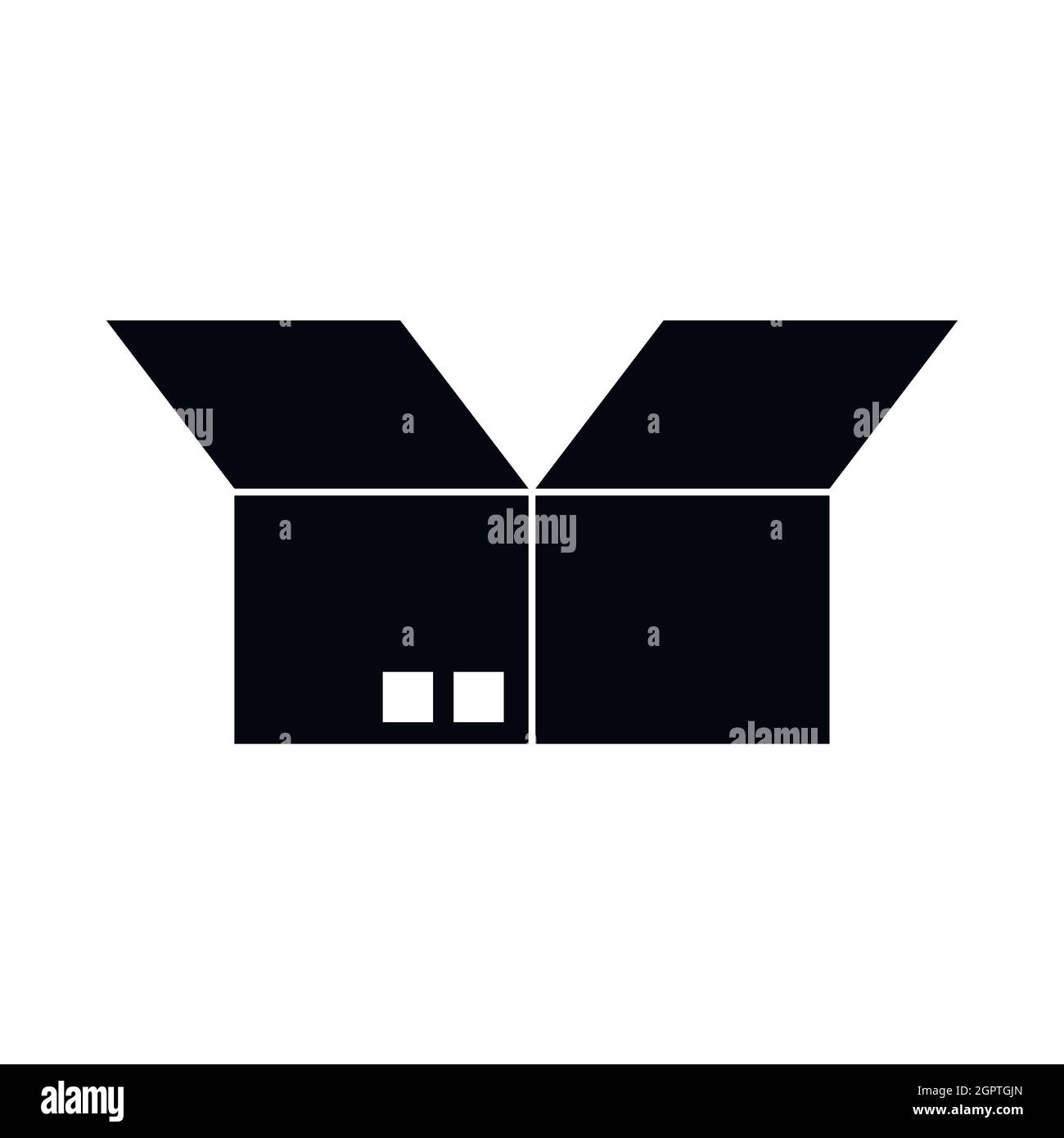 Simple icon empty cargo Cut Out Stock Images & Pictures - Alamy