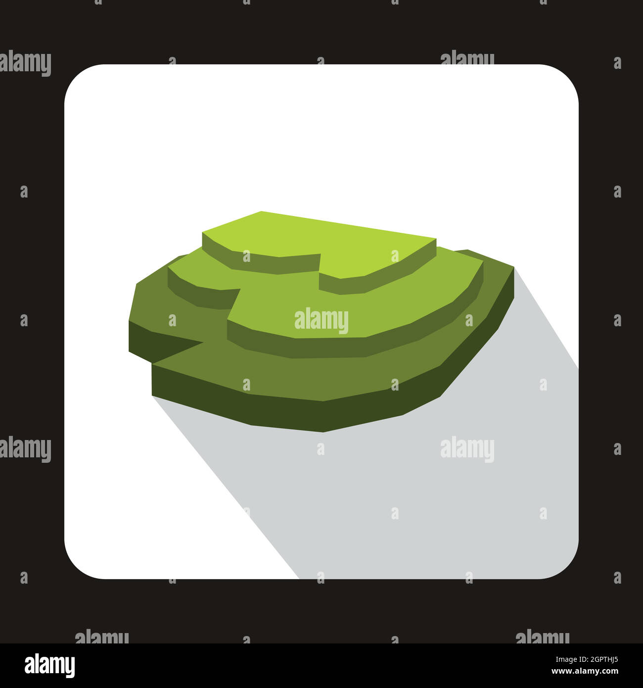 Rice field icon, flat style Stock Vector Image & Art - Alamy