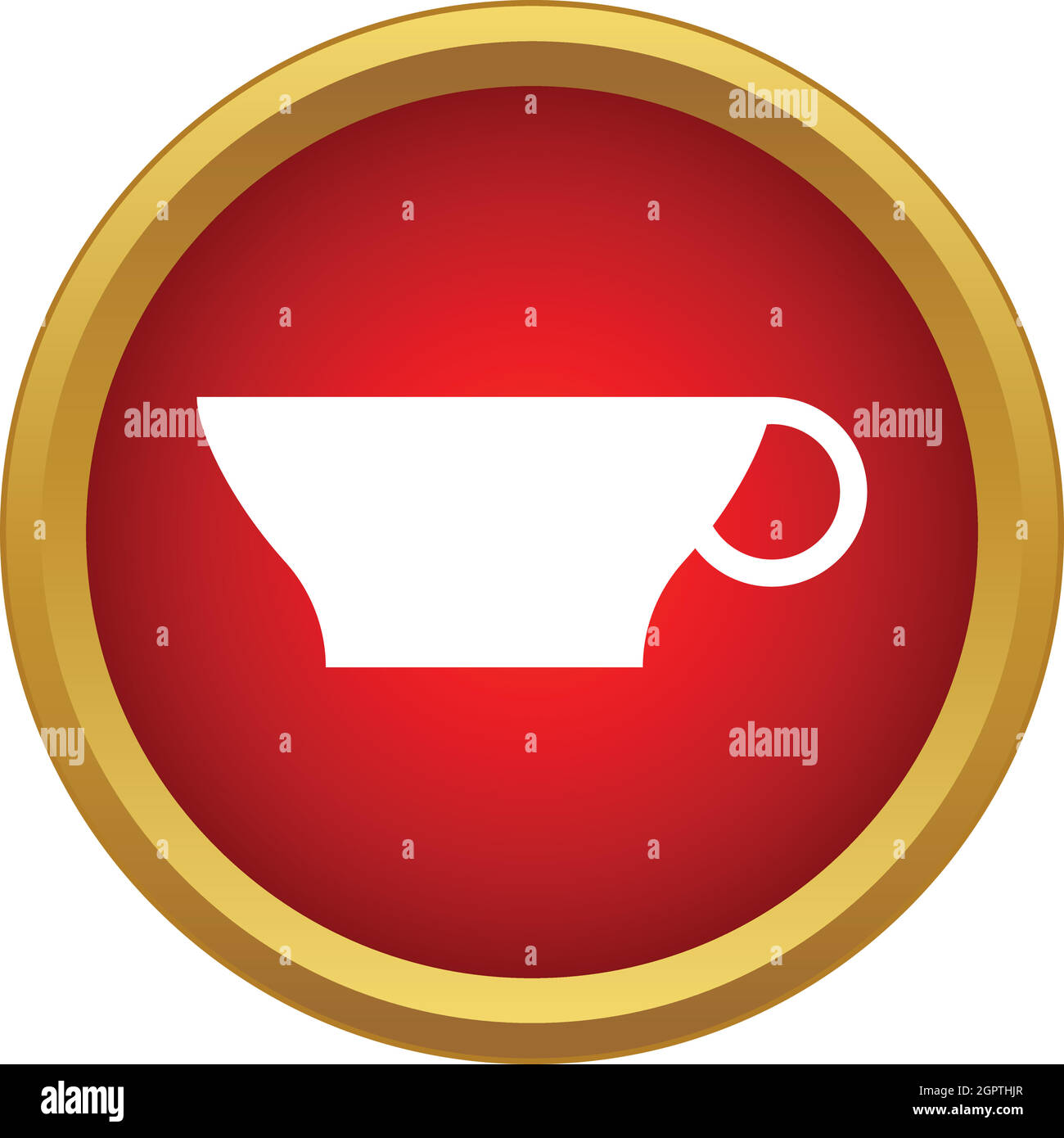 Red ceramic cup in Stock Vector Images - Alamy
