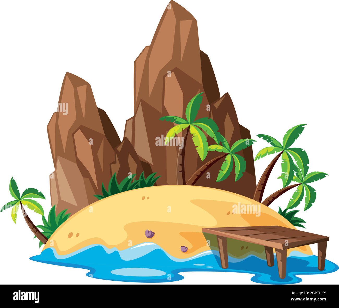Island destination Stock Vector Images - Alamy