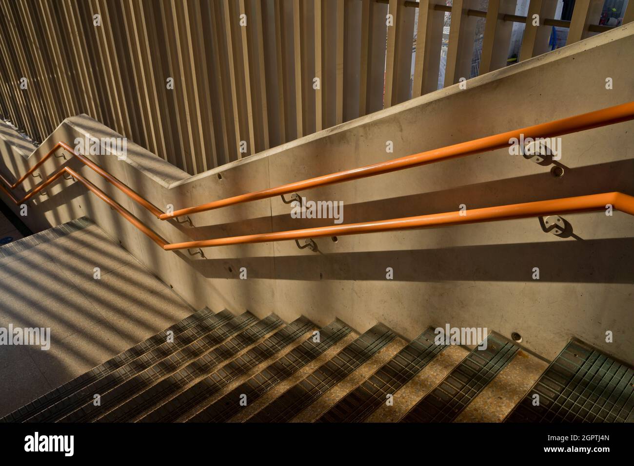 View inside the new Overground train station in Hackney Wick,London ...